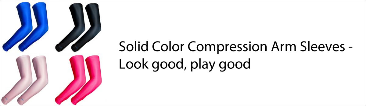Solid Color Compression Arm Sleeves – Look good, play good – The ...